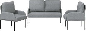 Sedací soupravy 3 ks Světle šedá Překližka 3406208