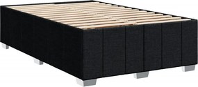 Rám postele bez matrace černý 120 x 200 cm textil 3284827