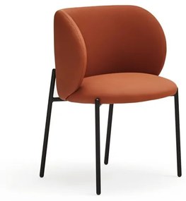 Oranžové jídelní židle v sadě 2 ks Mogi - Teulat