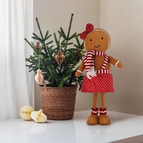 Vánoční dekorace perníková holčička 45 cm