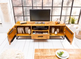 Noble Home Přírodní masivní mangová TV komoda Imero, 160 cm