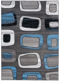 Kusový koberec PP Candy šedomodrý 200x300cm