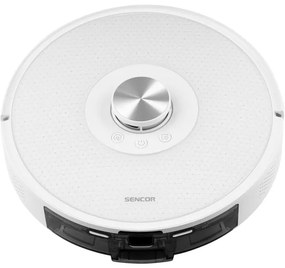 Sencor- Robotický vysavač s mopem 2v1 50W/5000 mAh Wi-Fi bílá + dálkové ovládání
