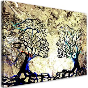 Obraz na plátně, Kiss Tree Love Abstraction - 90x60 cm