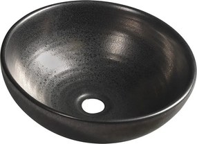 Sapho Sapho, ATTILA keramické umyvadlo, průměr 43cm, metalická měď, DK010