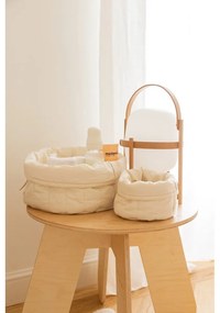 Krémové látkové dětské úložné boxy v sadě 2 ks ø 30x20 cm Bambie Natural – Lorena Canals