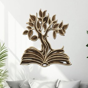dřevo života 3 vrstvá dřevěná KNIHA Zvolte rozměr (cm): 53x60, Zvolte barvu dekoru: Javor-Ořech-Wenge