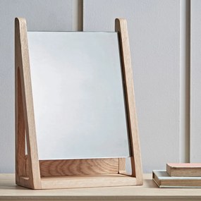 Hübsch kosmetické zrcadlo z dubového dřeva Natur