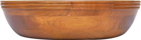Umývadlo masivní teak Φ40 x 10 cm 326160