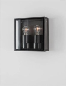 NV 9197702 Venkovní nástěnné svítidlo SORREN antracitový hliník a čiré sklo E27 2x12W 220-240V bez žárovky IP65 - NOVA LUCE