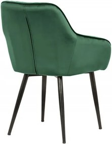Židle na opěradle Turin smaragdově zelená / 39526