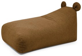Hnědý dětský sedací vak z textilie bouclé Snug 130 Bear – SLOWDOWN