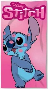 Dívčí plážová osuška Lilo & Stitch - motiv V záplavě polibků - 100% bavlna - 70 x 140 cm