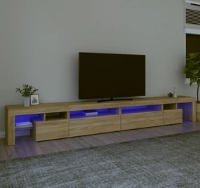 vidaXL TV skříňka s LED osvětlením 290 x 36,5 x 40 cm [3152806] Barva: dub sonoma