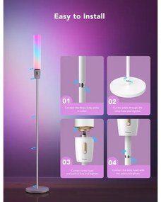 Govee - LED Stmívatelná stojací lampa CYLINDER SMART RGBICWW 2200-6500K