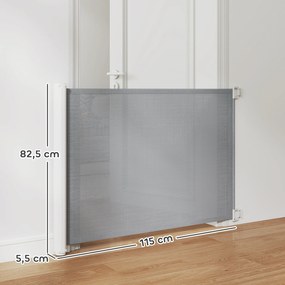 Bezpečnostní branka do dveří PawHut pro psy, bezpečnostní zábrana, výsuvná, 115Lx82,5Hcm| Aosom