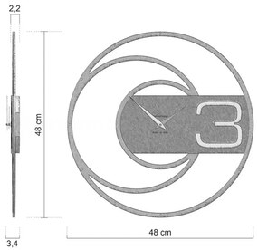 Designové hodiny 10-138-69 CalleaDesign 48cm