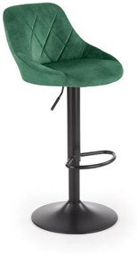 Intesi Židle barová Nang sametově zelená