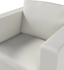 Potah na křesko IKEA Karlanda, krátký barva šedá látka lesklé, pletený vzor, sametová