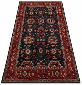 Vlněný kusový koberec Tesoro vínově modrý 235x350cm