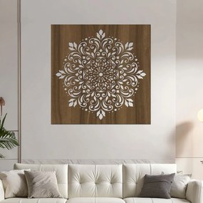 dřevo života Dřevěná mandala LÁSKYPLNÉHO DOMOVA Zvolte rozměr (cm): 60x60, Zvolte barvu dekoru: Ořech