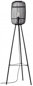 Brilliant 94977/76 Stojanová lampa WOODROW tmavý ratan