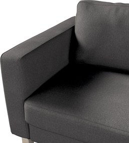 Potah na pohovku IKEA  Karlstad 3-místná, nerozkládací, krátký barva šedá látka pletený vzor