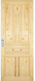 Archo - Posuvné dveře na stěnu dřevěné sukaté z borovice SK 71929