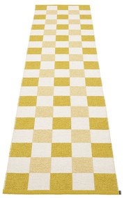 Vinylový koberec Pappelina PIX Mustard/Vanilla/Pale Yellow velikost: 70x300cm