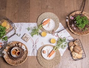 Přírodní hnědý proutěný věnec Woodly M - Ø 35*6 cm