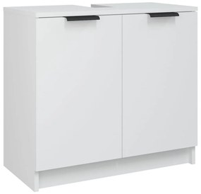 Koupelnová skříňka bílá 64,5 x 33,5 x 59 cm kompozitní dřevo - Default Title