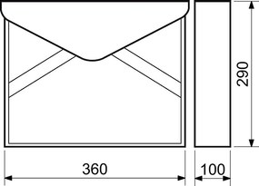Poštovní schránka RICHTER BK.57.HM (hnědá matná), RICHTER hnědá