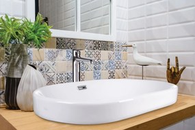 Invena Nike, umyvadlo na zapuštění 600x400x180 mm, bílá lesklá, INV-CE-28-060-W