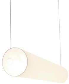 Lineární skleněné závěsné svítidlo Barceloneta Dekor: Bílý, Délka: 1600 mm