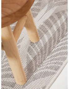 Vnitřní a venkovní běhoun v šedé a slonovinové barvě 80x250 cm Duet Liora – NORTHRUGS