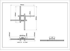 Globo 67346-24 - LED Stropní svítidlo KIRINA LED/24W/230V 4000K matný chrom