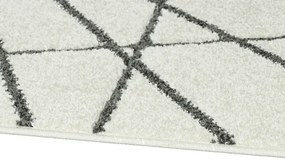 Koberce Breno Kusový koberec PORTLAND 2604/RT4I, Bílá, Vícebarevné, 80 x 140 cm