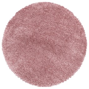 Ayyildiz Kusový koberec FLUFFY 3500, kulatý, Růžová Rozměr koberce: 120 cm KRUH