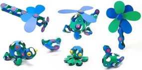 Clixo Crew Blue  Green Magnetická stavebnice / 30ks / od 4 let