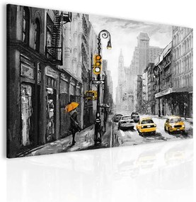 Malvis ® Obraz newyorská ulice žlutá Velikost: 30x20 cm