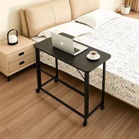 Maclean MC-1250 L/B černá / Skládací stůl / mobilní / 100x65 cm / roho