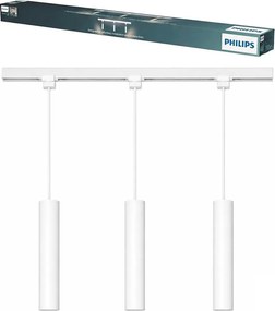 Philips - Lustr na lanku v lištovém systému EASYLINK 3xGU10/7W/230V 1m bílá