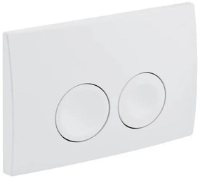 Geberit Delta25, ovládací tlačítko splachování, alpská bílá, 115.125.11.5