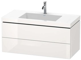 Duravit L-Cube - Skříňka s umyvadlem 50x100x48 cm, 2 zásuvky, bílá vysoký lesk LC6928O2222