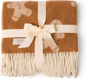 Merino vlněná dětská deka Gingerbread 100 x 75 cm Tweedmill