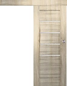 posuvné interiérové dveře na stěnu vasco doors IBIZA model 5 Průchozí rozměr: 70 x 197 cm, Orientace dveří: Levé dveře, Dekor: Buk jasmínový