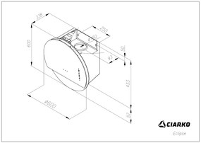 Ciarko Design Odsavač par Ciarko Design Eclipse White Gold (CDP6001BZ)