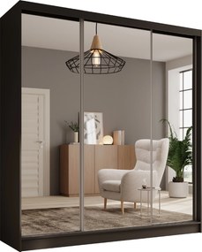 ADRK Furniture Šatní skříň s posuvnými dveřmi Tola 200 SW-TOL-200-B
