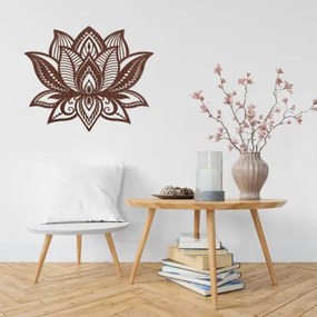 Dřevěný obraz lotosový květ - elegantní mandala světla | SENTOP PR0466
