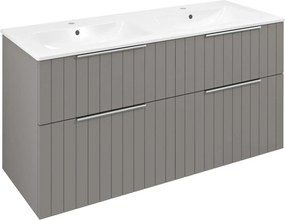 Sapho Cirasa - Umyvadlová skříňka Strip 118x64x46 cm, 4x zásuvka, agila CR121-4343S-21